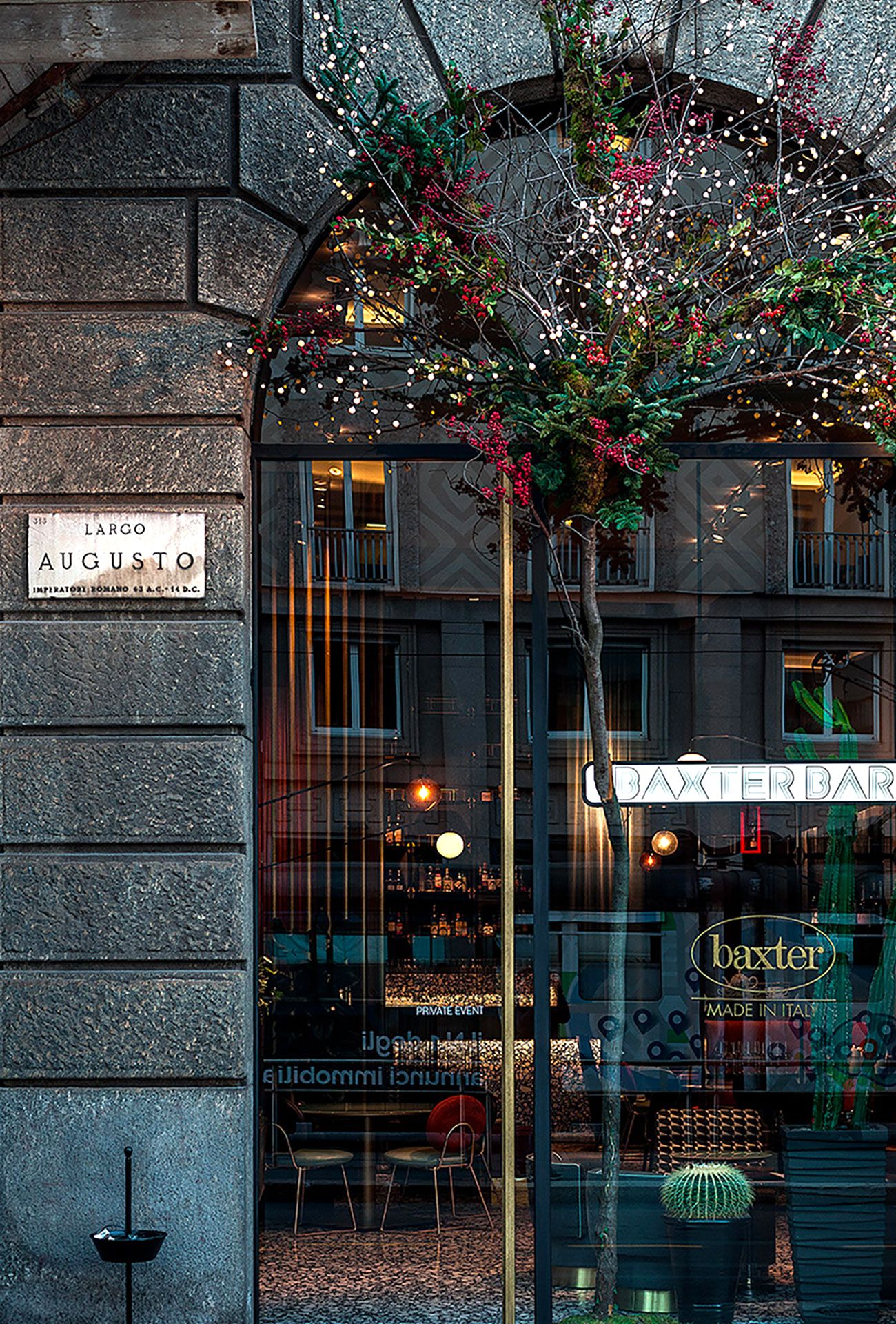 Baxter Bar, un lugar acogedor de Milán que te atrae a primera vista.